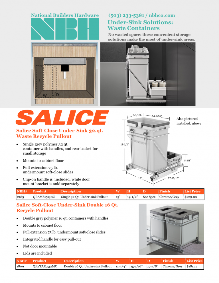 Salice | National Builders Hardware
